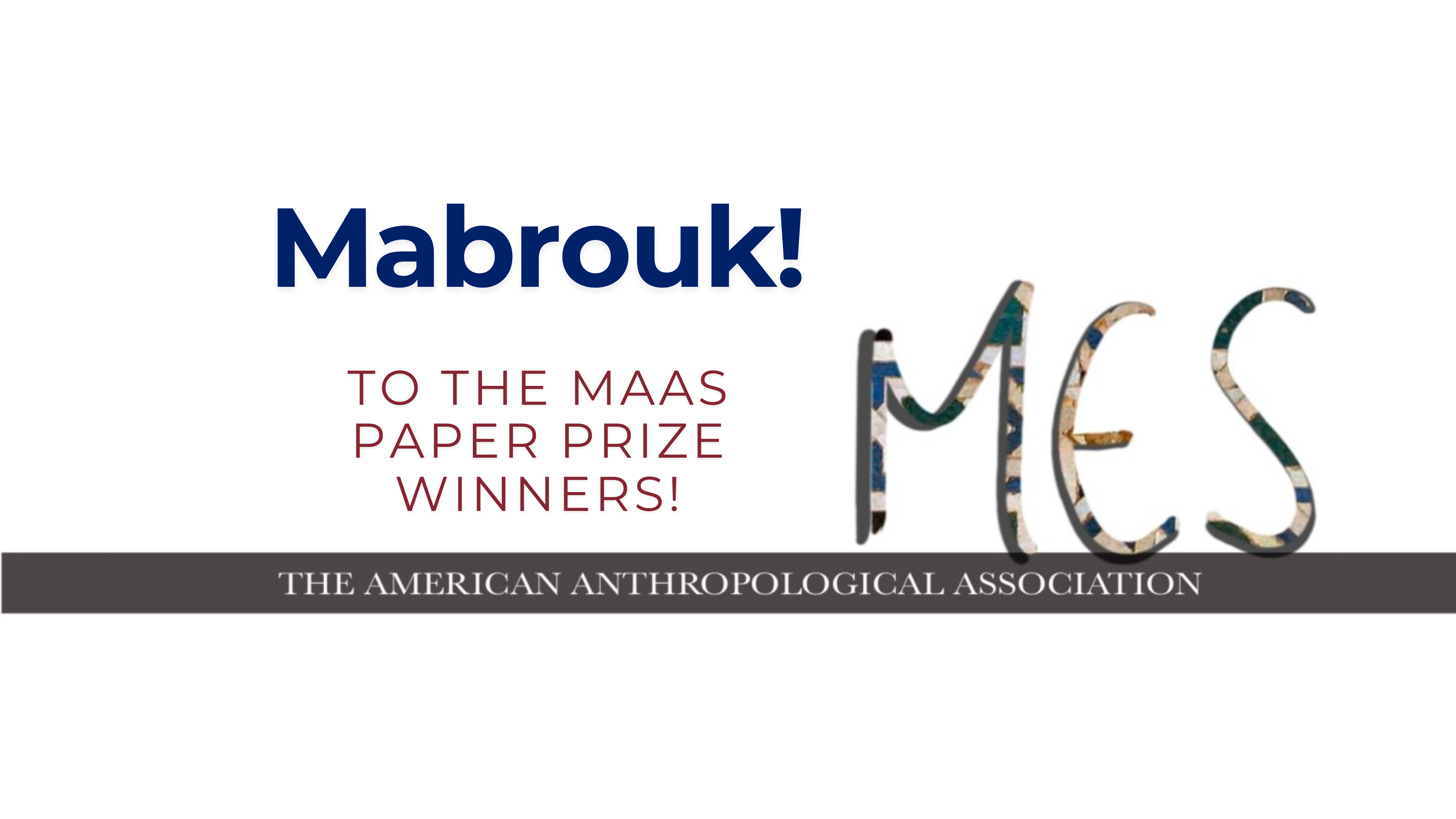 MAAS Alums Honored with Paper Prize - CCAS